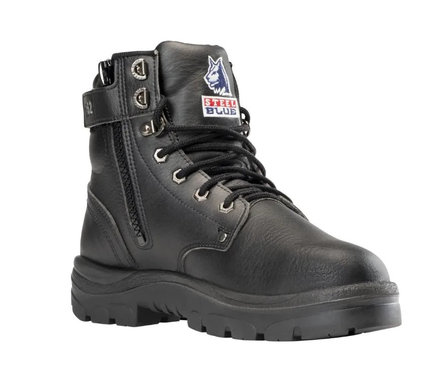 Steel Blue Argyle Zip/Lace Safety Boot - 312152 – Workboot Warehouse