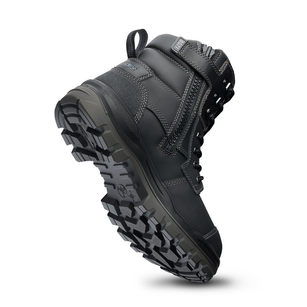 Blundstone RotoFlex Platinum Leather Zip/Lace Safety Boot - 8071 ...