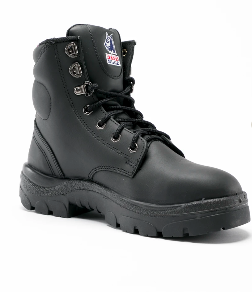 Steel Blue Ladies Argyle Lace-Up Safety Boot - 512702 – Workboot Warehouse