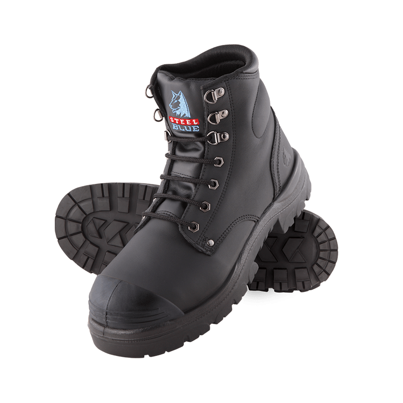 Steel Blue Argyle Nitrile Metguard Lace-up Safety Boot + Scuff - 34280 ...