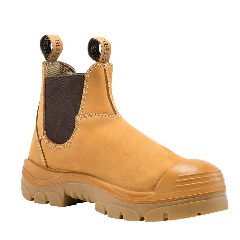 Steel Blue Hobart Elastic Sided Safety Boot +Scuff - 332101 – Workboot ...