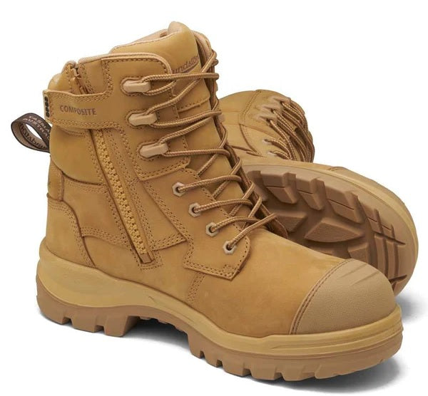Blundstone Rotoflex Nubuck Zip/Lace Safety Boot - 8560 – Workboot Warehouse